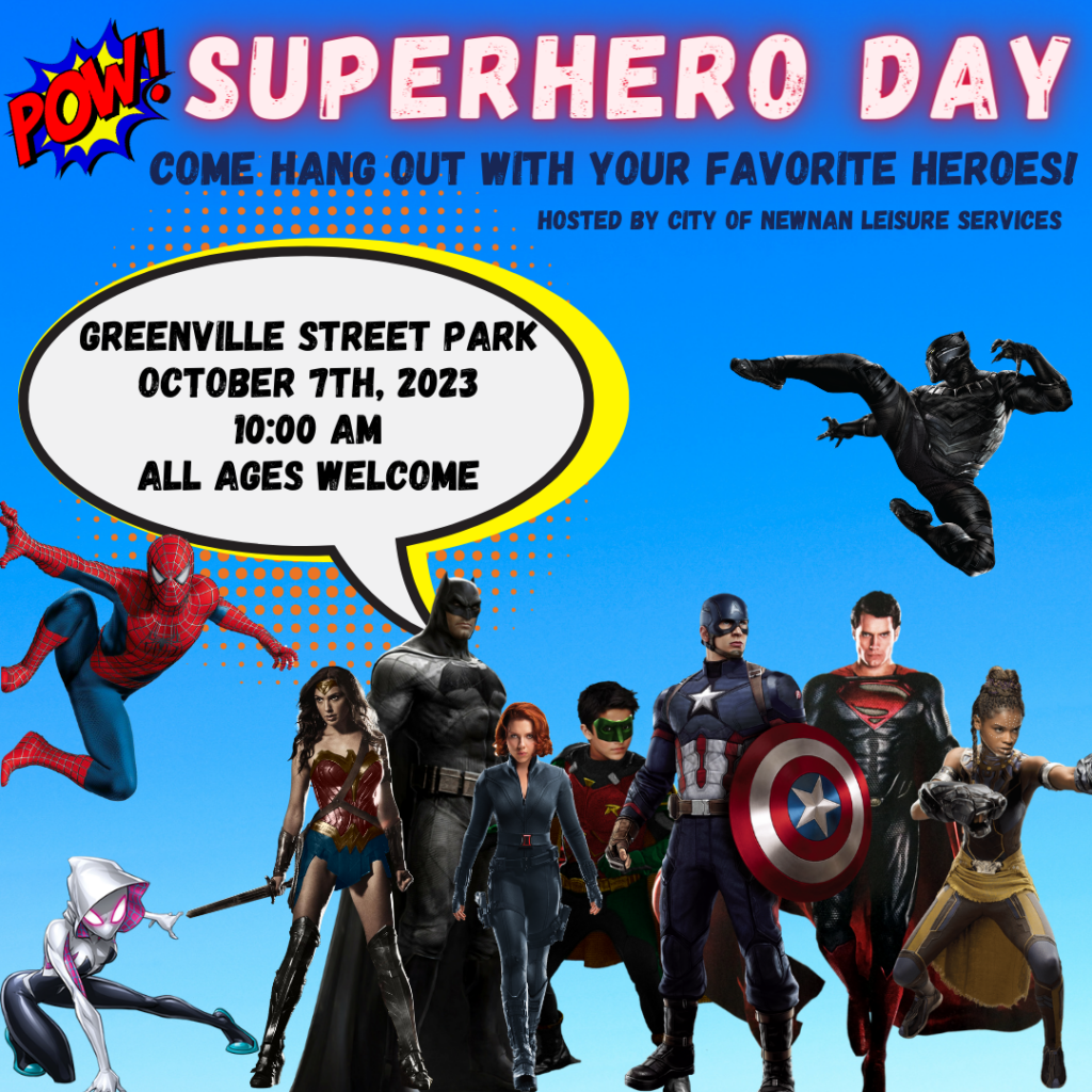 Superhero Day in the Park | Explore Newnan-Coweta